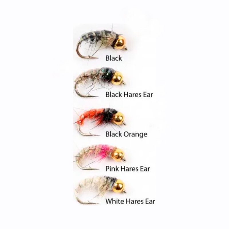 Wiggler Gold Head Czech Nymphs fly assortment - Green Trail Oywebstore