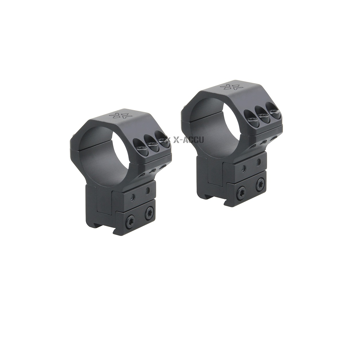 X-ACCU 30mm adjustable 11mm scope mounts - Green Trail Oy webstore