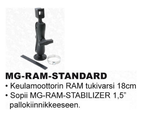 MotorGuide Frame Support rod for electric-motor 18cm - Green Trail Oy ...