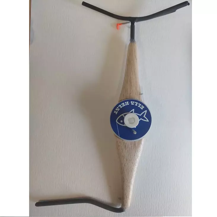 Saku warp ice fishing rod with Ella reel, right handed - Green Trail Oy ...