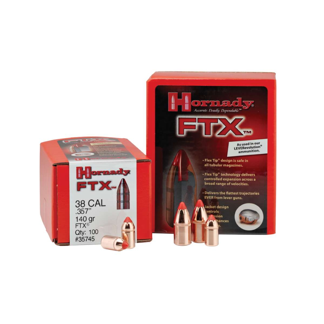 Hornady 35 (358) FTX 200gr (35rem) Bullet 100pcs - Green Trail Oy webstore
