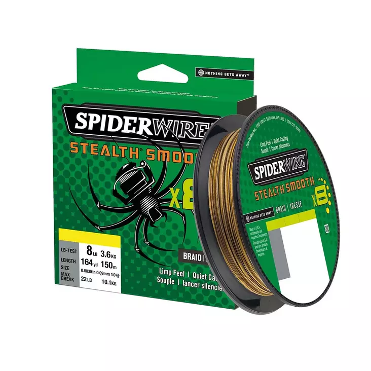 SpiderWire Stealth Smooth 8 Camouflage braided line - Green Trail Oy webstore